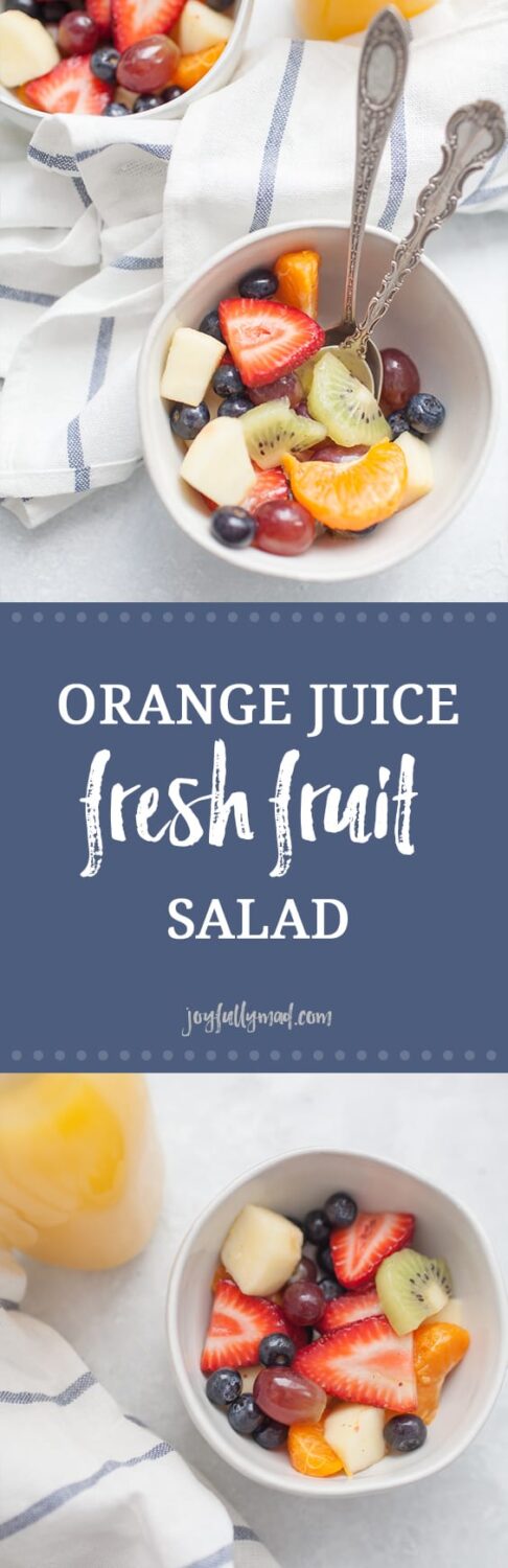 Orange Juice Fresh Fruit Salad - A Joyfully Mad Kitchen