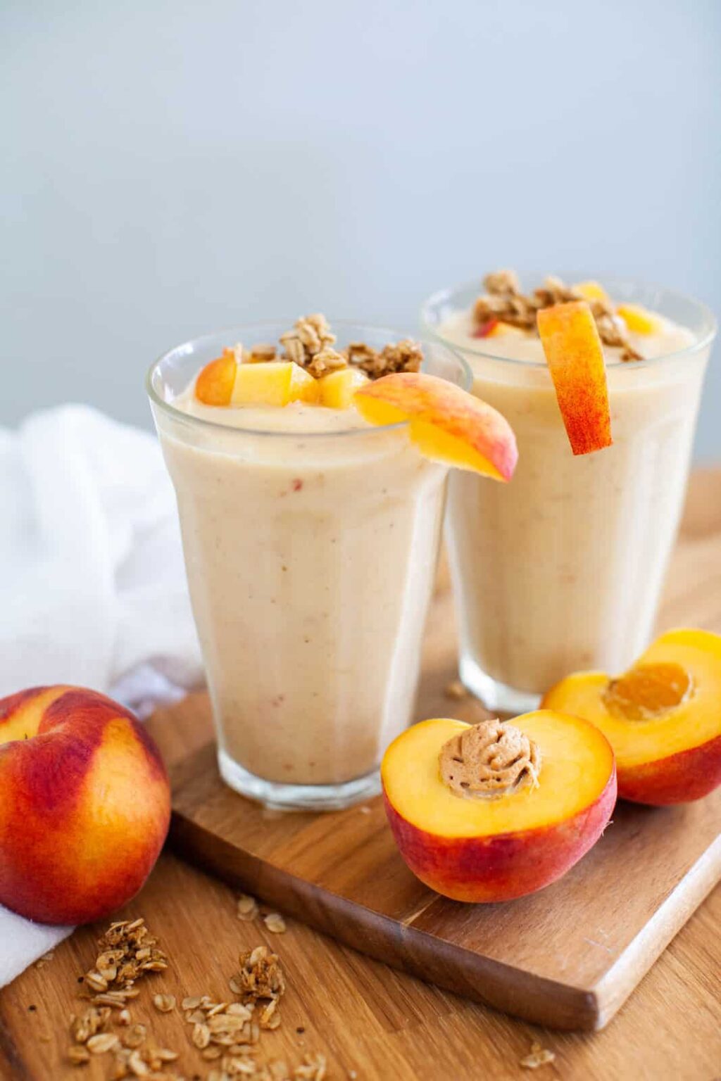 Peach Smoothie (With Fresh or Frozen Peaches) - A Joyfully Mad Kitchen