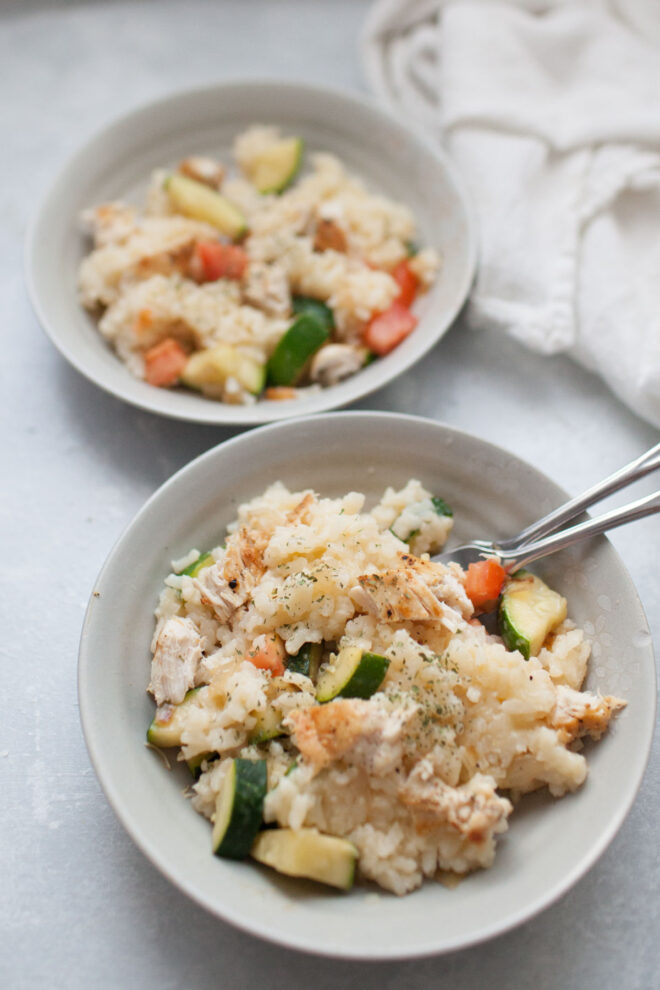 Creamy Chicken Risotto Recipe (Fancy & Fast!) - Joyfully Mad