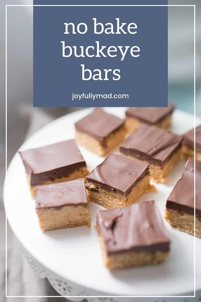 Easy No-Bake Buckeye Bars (5 Ingredients!) - A Joyfully Mad Kitchen