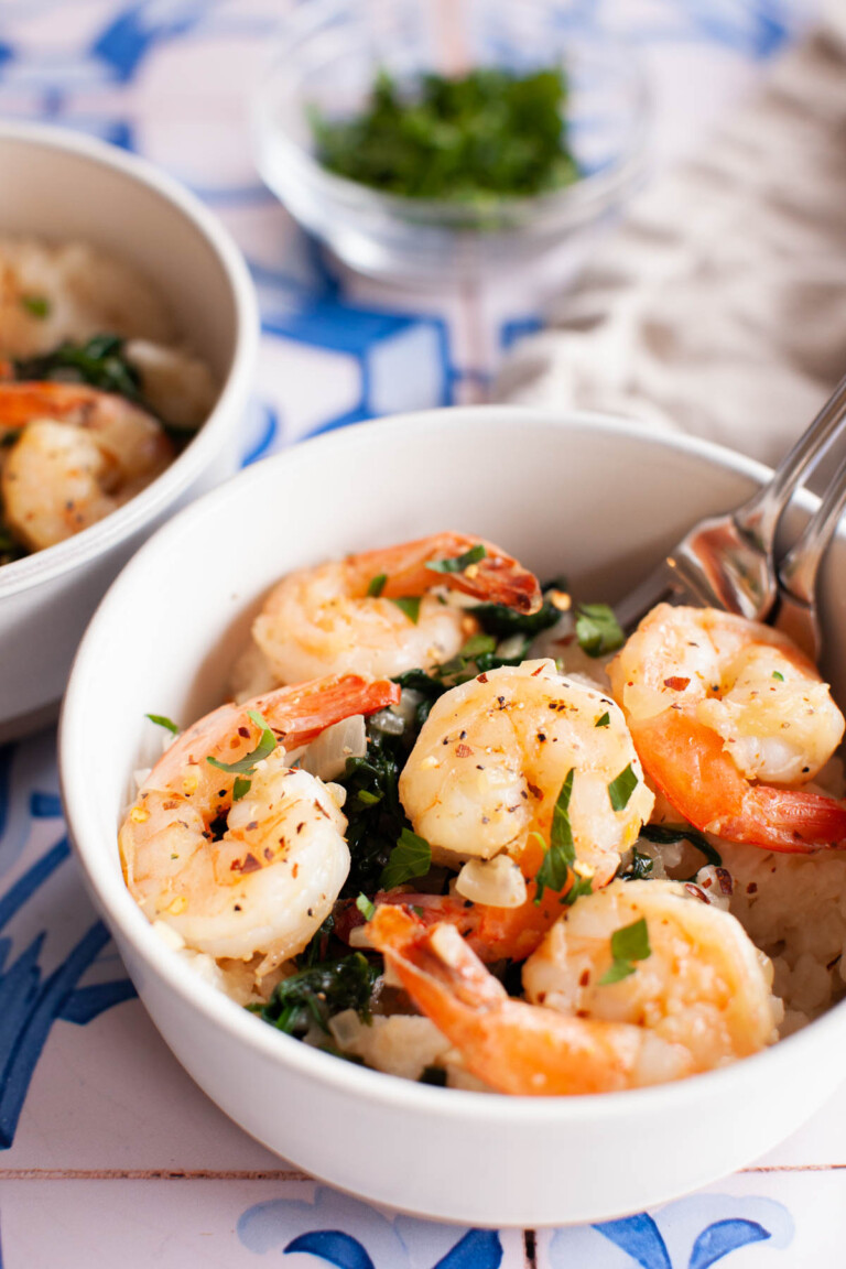Shrimp Risotto (Easier than it looks!) - A Joyfully Mad Kitchen