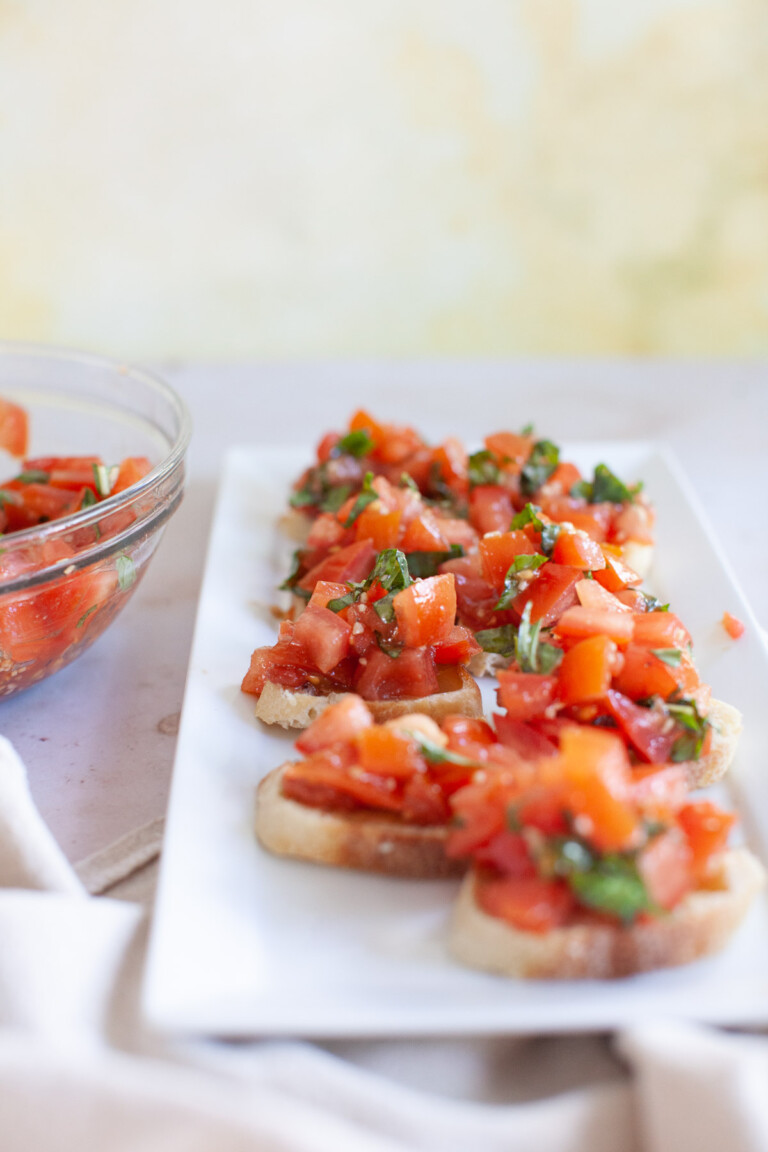 Classic Tomato Bruschetta - Joyfully Mad