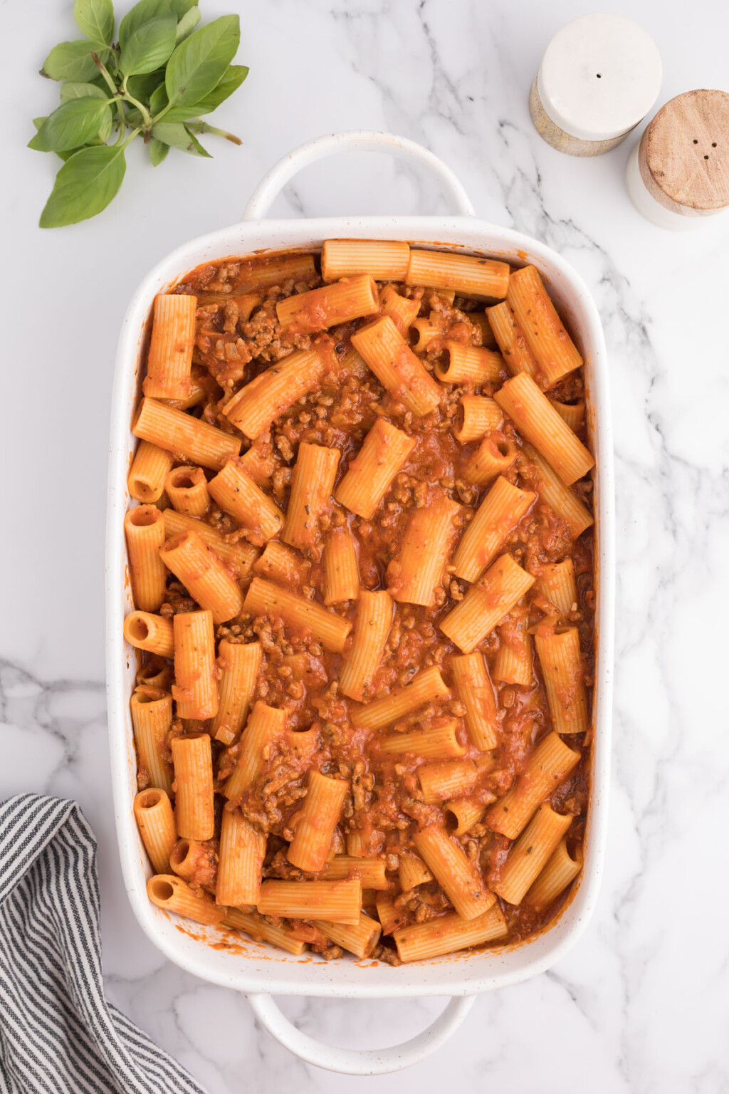 Baked Rigatoni (Easy Dinner Recipe!) - A Joyfully Mad Kitchen