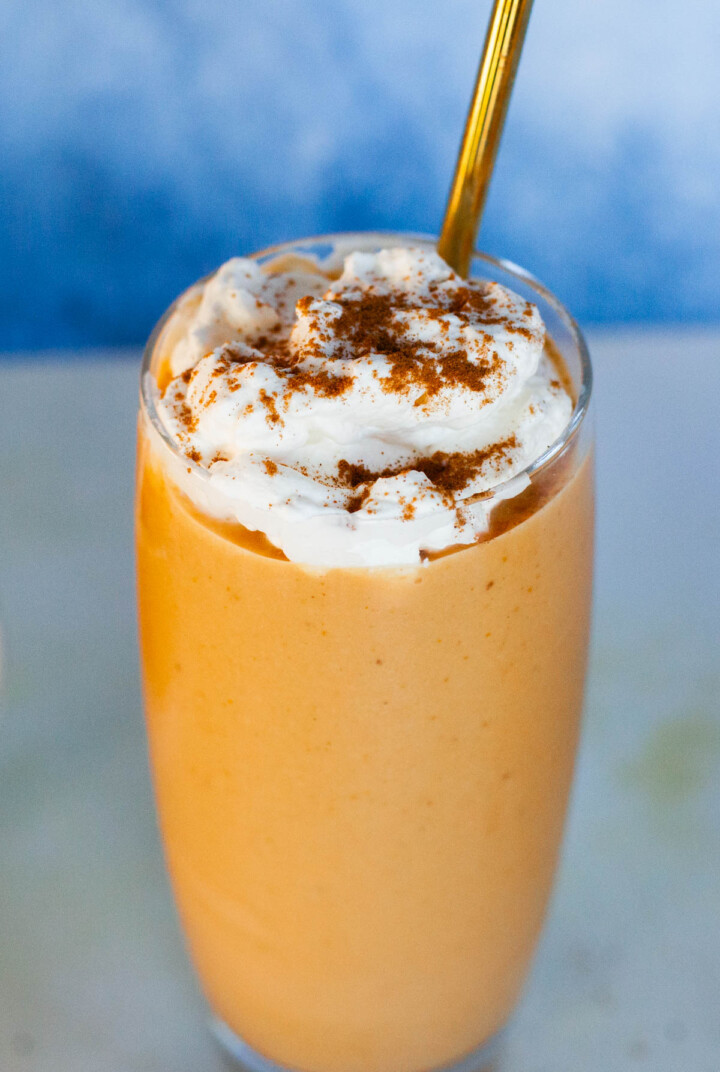 Easy Pumpkin Smoothie (Tastes Like Pumpkin Pie!) - A Joyfully Mad Kitchen