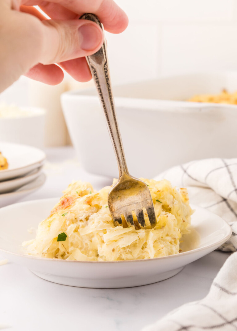 Easy Cheesy Potatoes (Holiday Side Dish) - A Joyfully Mad Kitchen