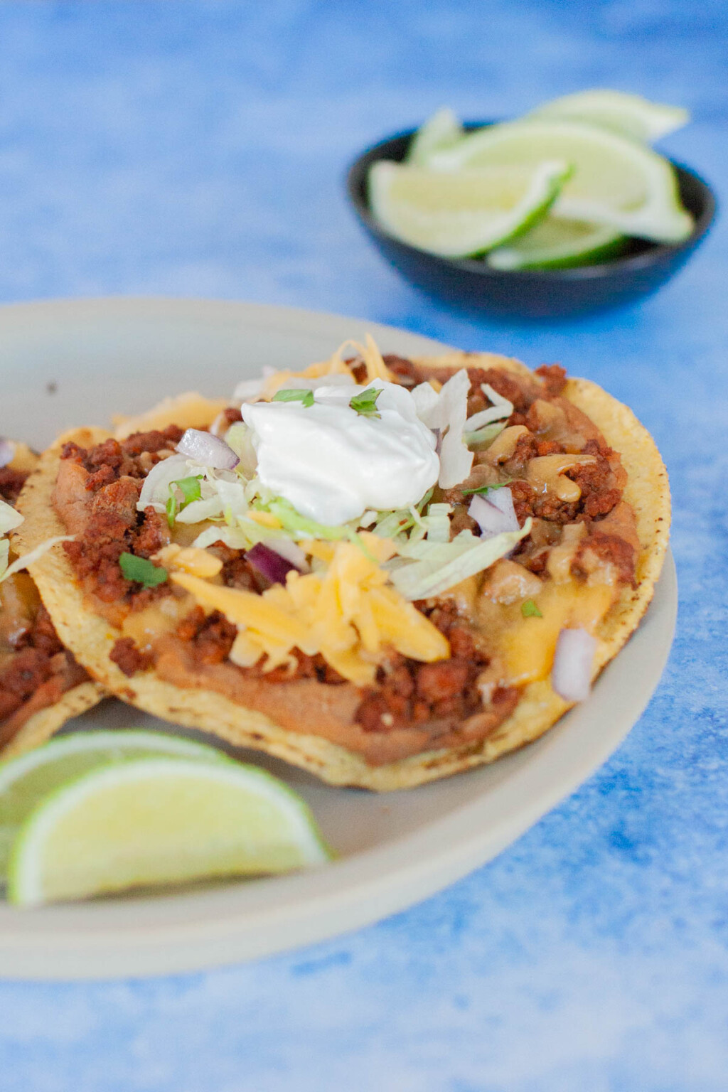 Easy Beef Mexican Tostadas Recipe - A Joyfully Mad Kitchen