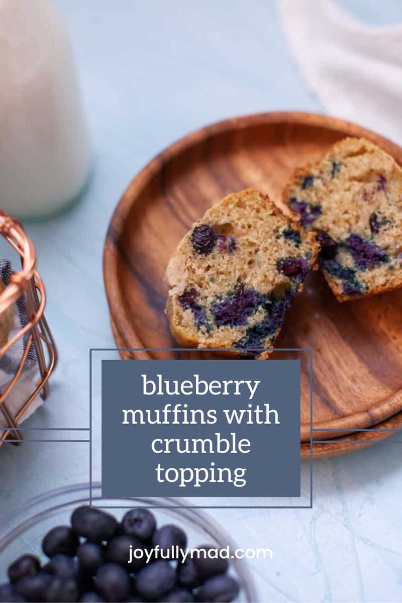Blueberry Muffins with Crumb Topping