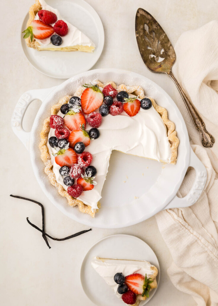 Vanilla Pudding Pie - A Joyfully Mad Kitchen