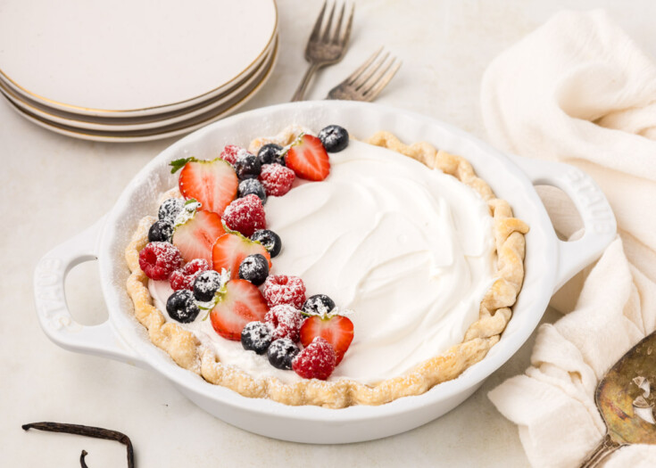 Vanilla Pudding Pie - A Joyfully Mad Kitchen