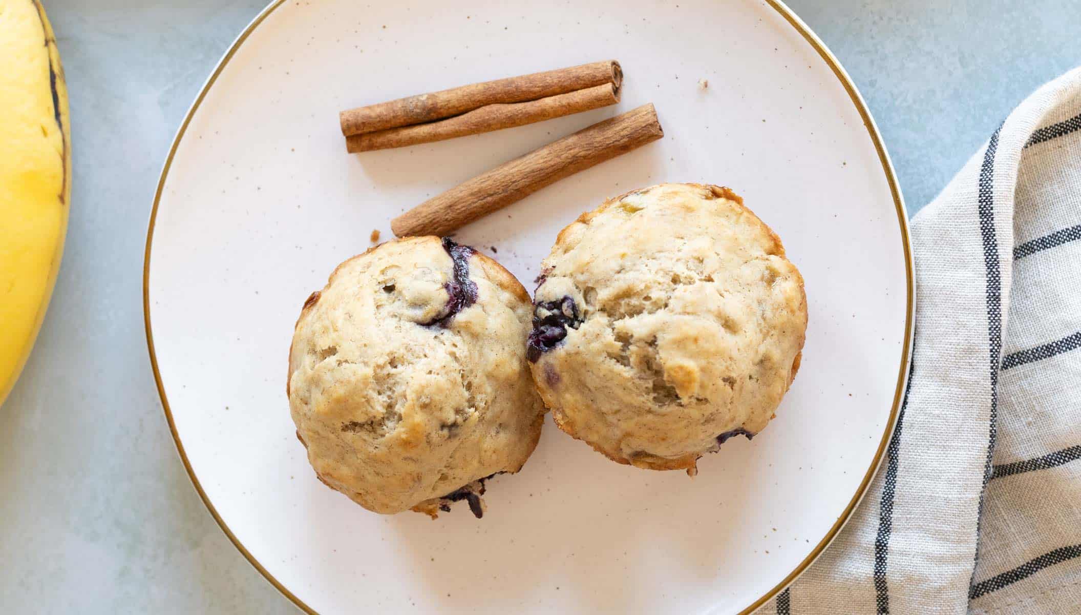 Banana Blueberry Muffins