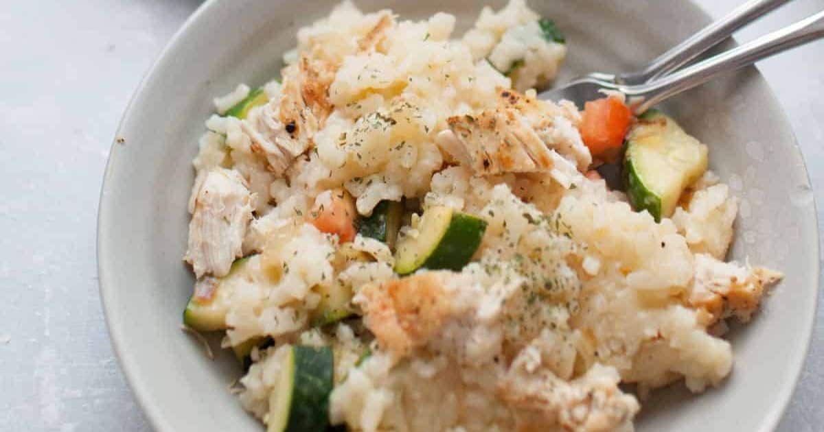 Creamy Chicken Risotto Recipe (Fancy & Fast!) - Joyfully Mad