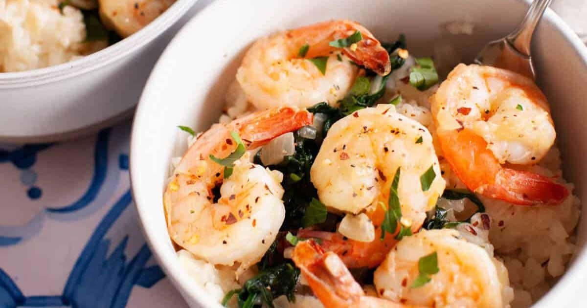 Shrimp Risotto (Easier than it looks!) - A Joyfully Mad Kitchen